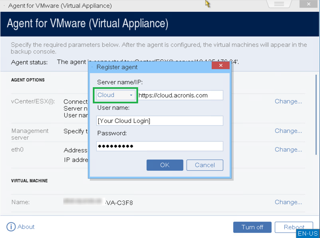 Instalar y actualizar Agent for VMware (Appliance virtual ...