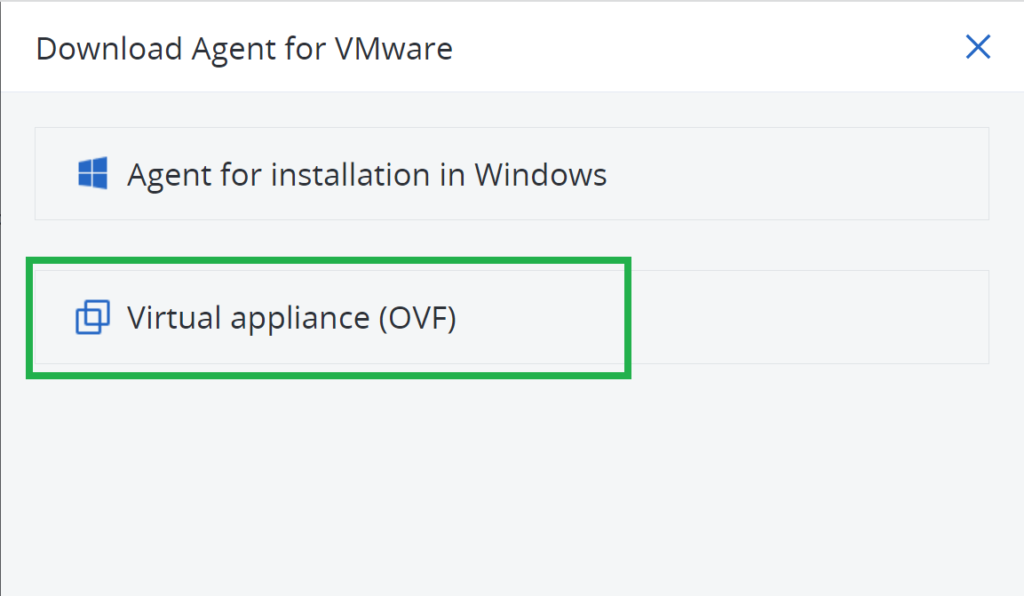 Instalar y actualizar Agent for VMware (Appliance virtual) – Ciberprotegido!